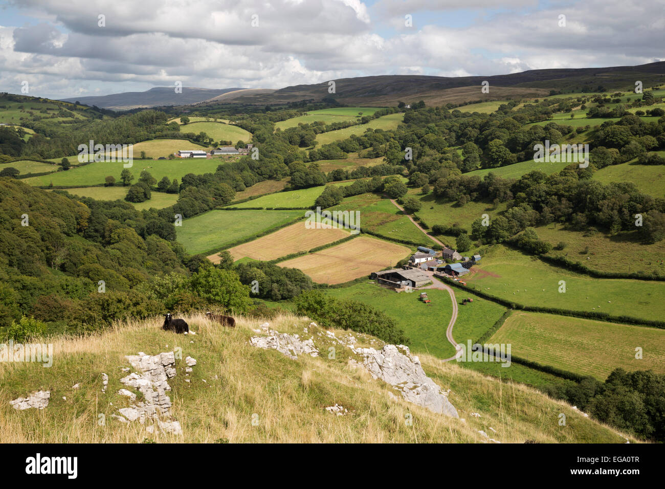 View from carreg cennen castle hi-res stock photography and images - Alamy