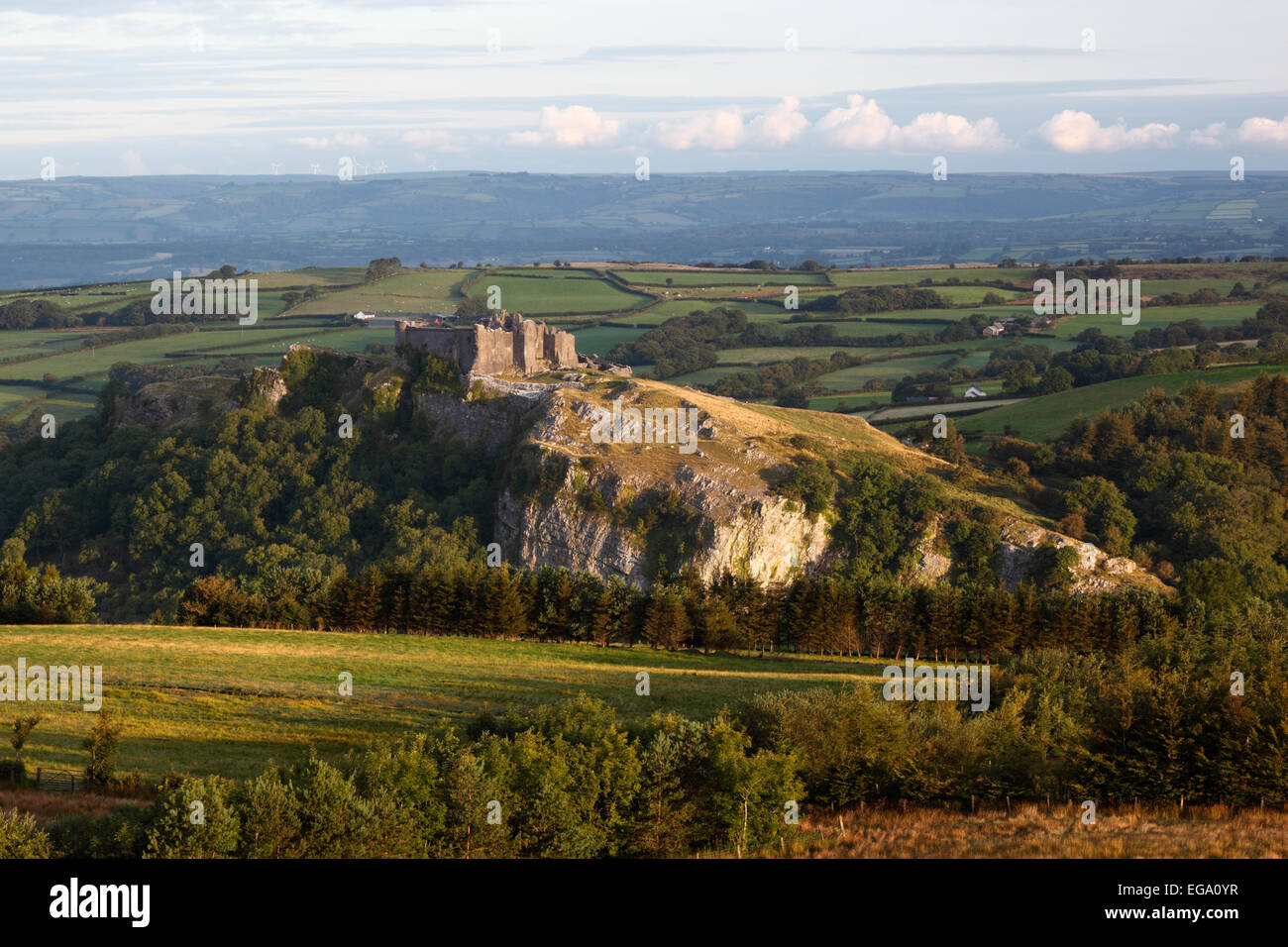 Carreg Cennen Castle, near Llandeilo, Brecon Beacons National Park ...