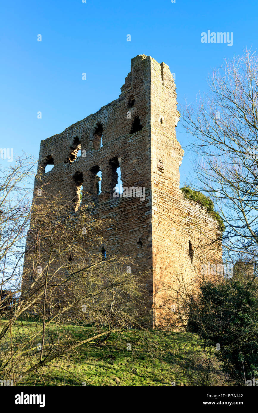 The keep at Sheriff Hutton castle Stock Photo - Alamy