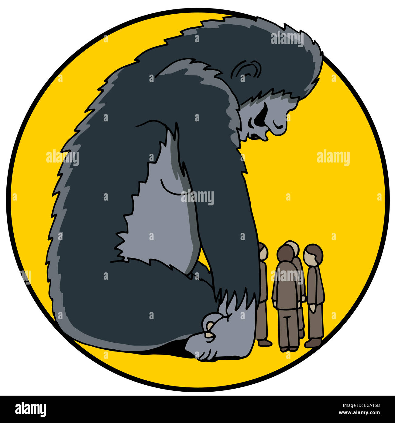 An image of an 800 pound gorilla in the room Stock Photo - Alamy