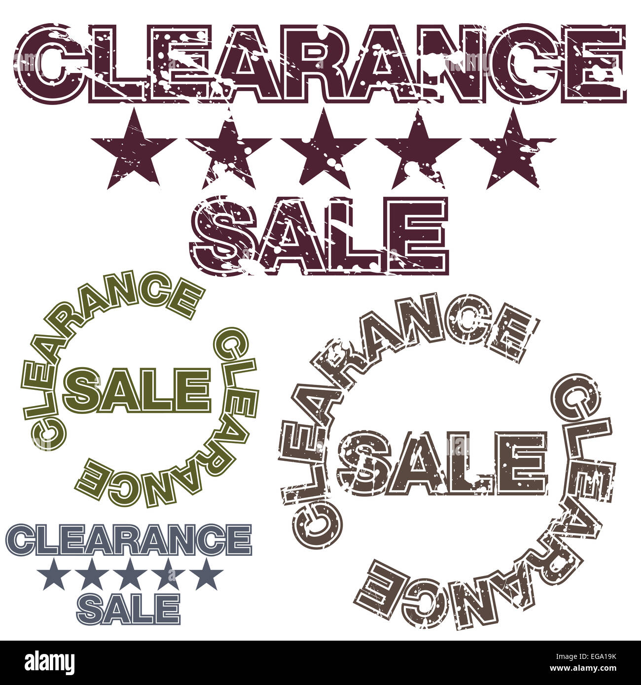 An image of a clearance sale message Stock Photo - Alamy