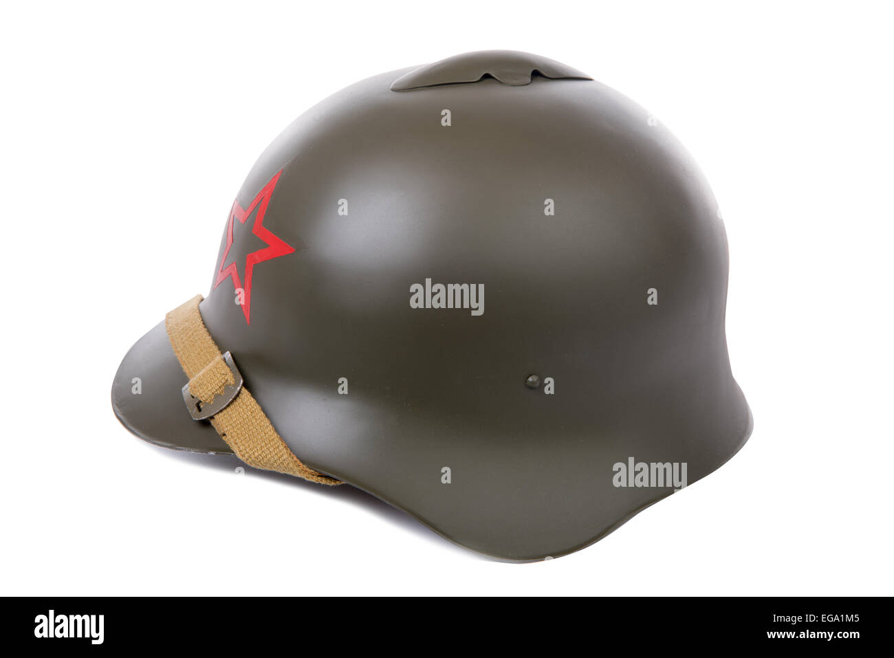 military helmet of the Soviet army with the red star Stock Photo - Alamy