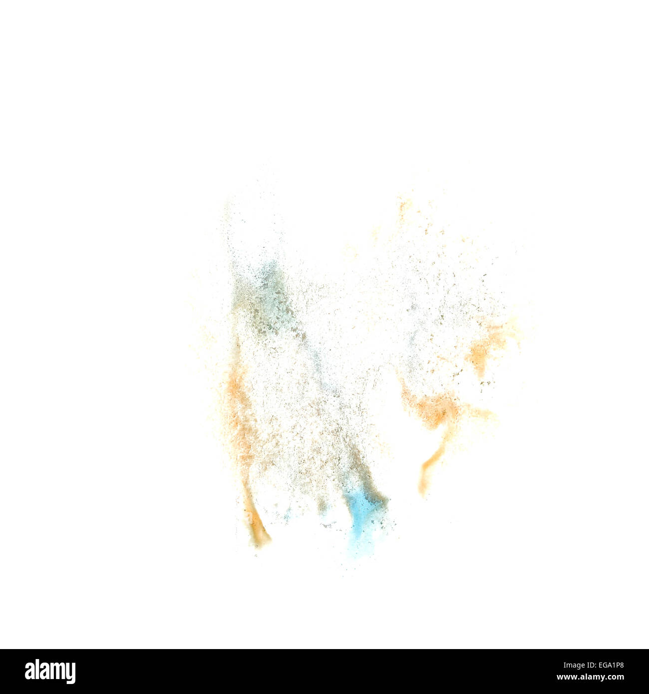 ink yellow blot splatter background isolated on white hand paint Stock ...