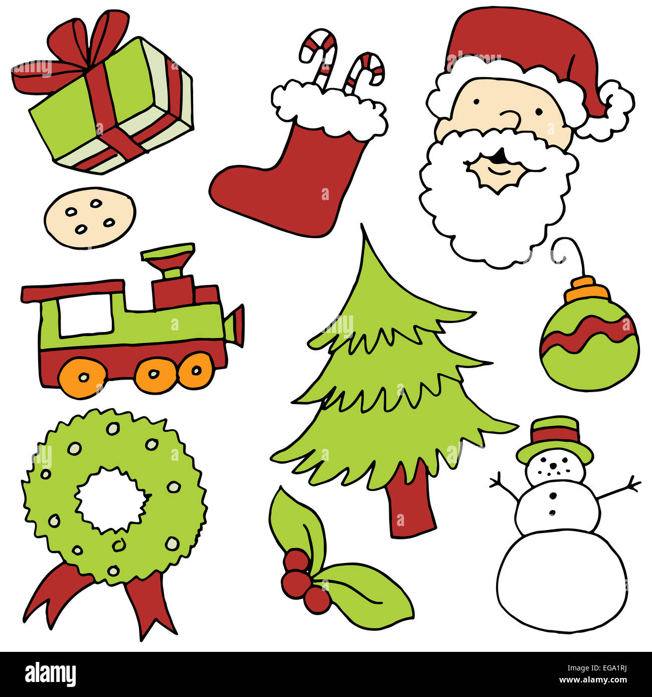 An image of Christmas items Stock Photo - Alamy