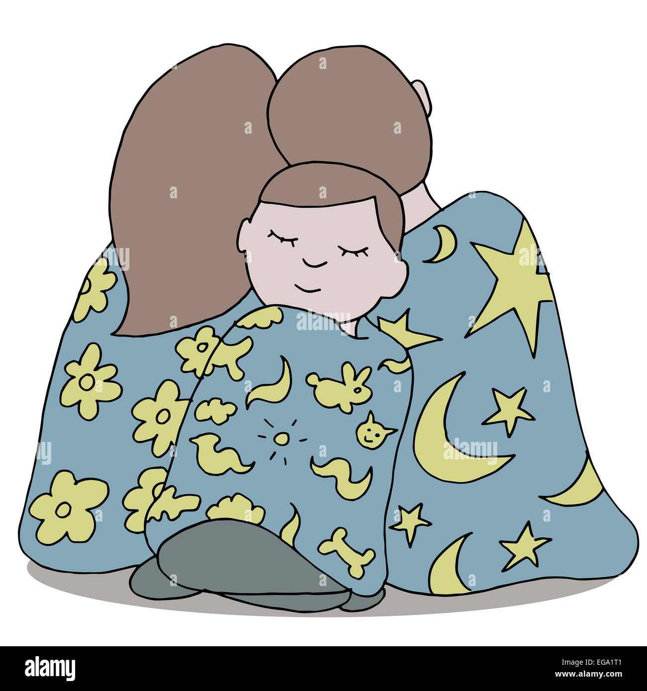 Moment of family togetherness Cut Out Stock Images & Pictures - Alamy