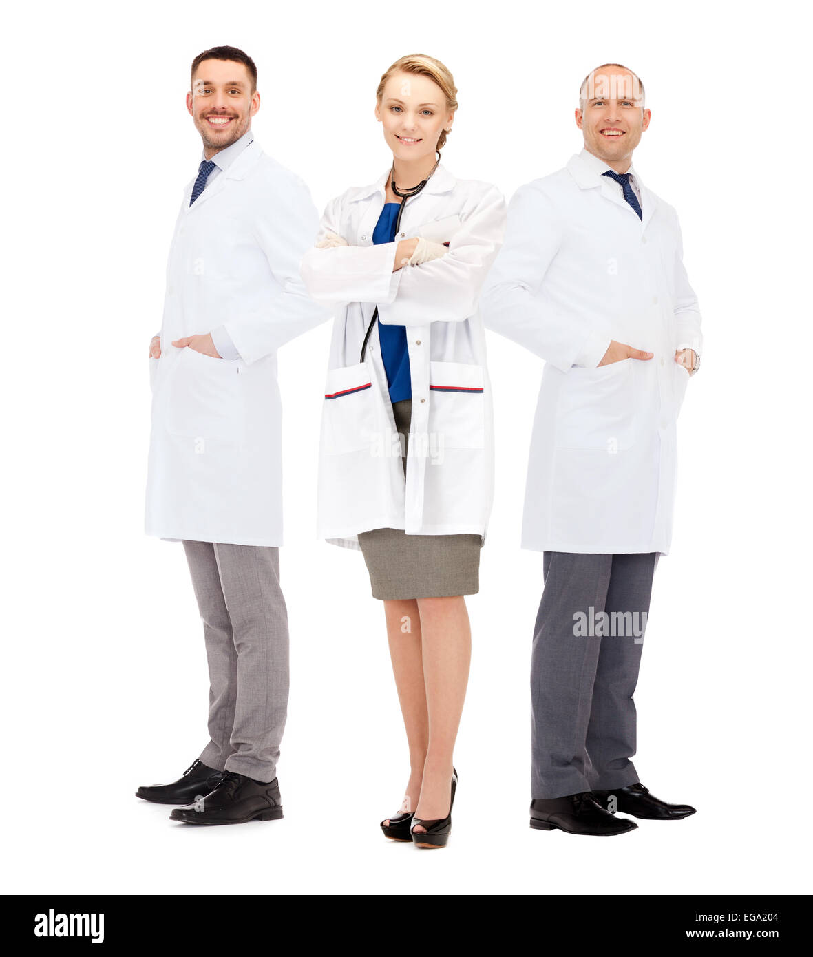 Smiling group of medical professionals hi-res stock photography and ...