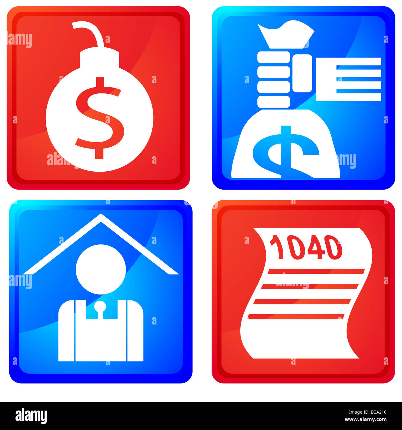An image of tax service buttons Stock Photo - Alamy