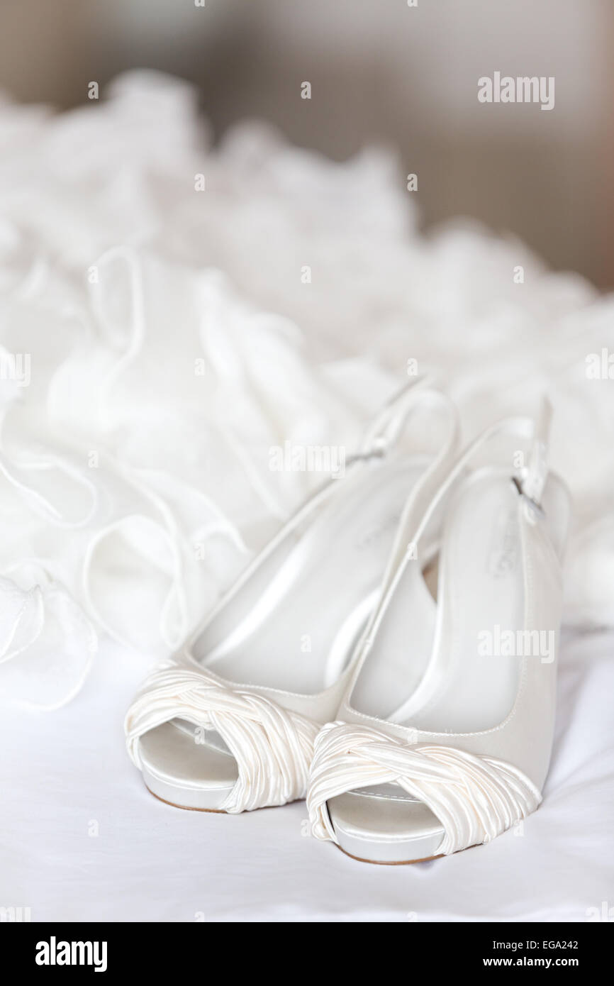 Detail of Bride shoes Stock Photo - Alamy
