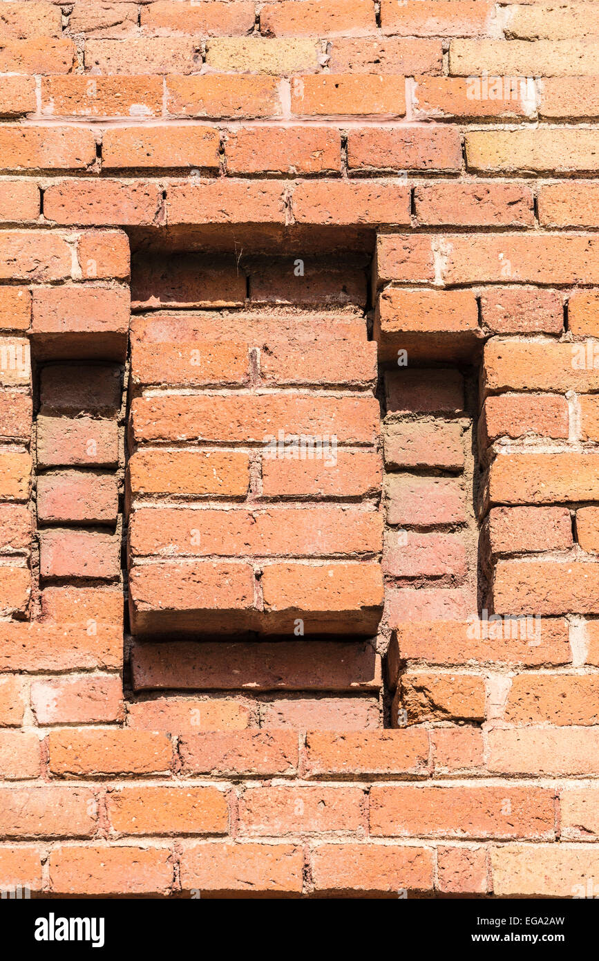 Brick wall of a monument Stock Photo - Alamy