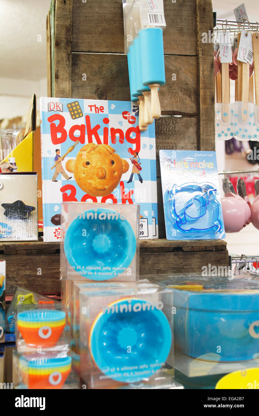 Children's baking books and tools Stock Photo - Alamy