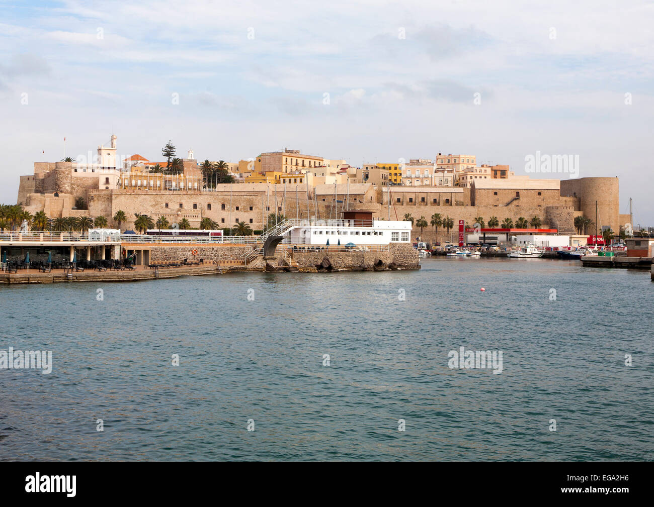 The old walled fortress Melilla la Vieja, Melilla, Spanish territory in ...