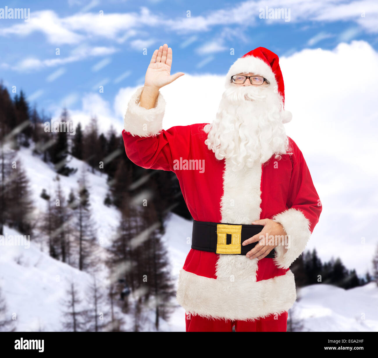 man in costume of santa claus Stock Photo - Alamy