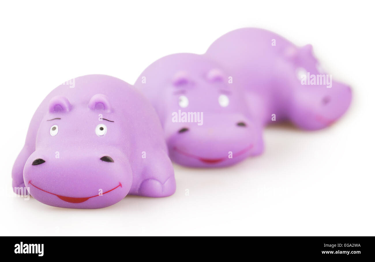 toy hippo isolated rubber hippopotamus animal Stock Photo - Alamy