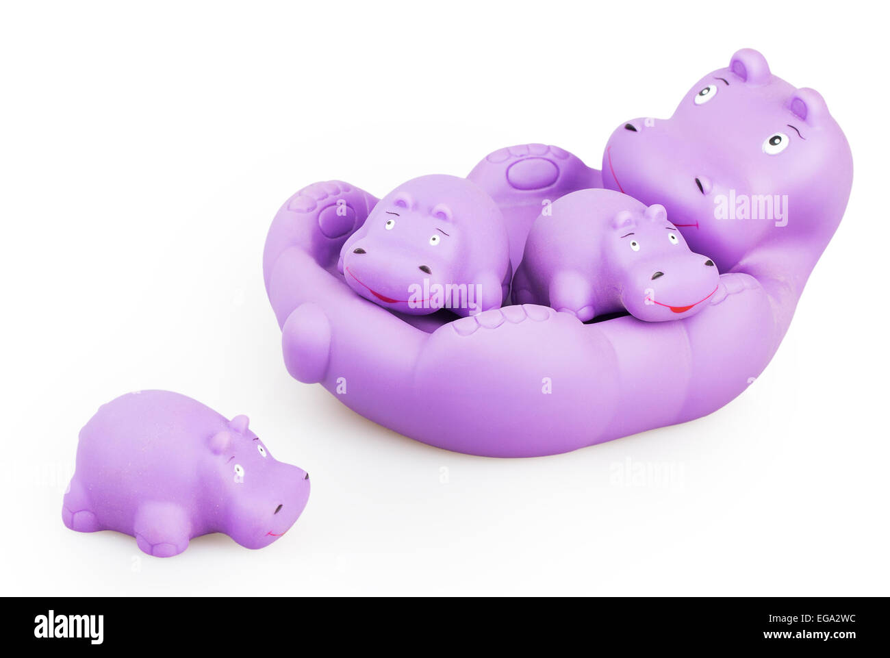 toy hippo isolated rubber hippopotamus animal Stock Photo - Alamy