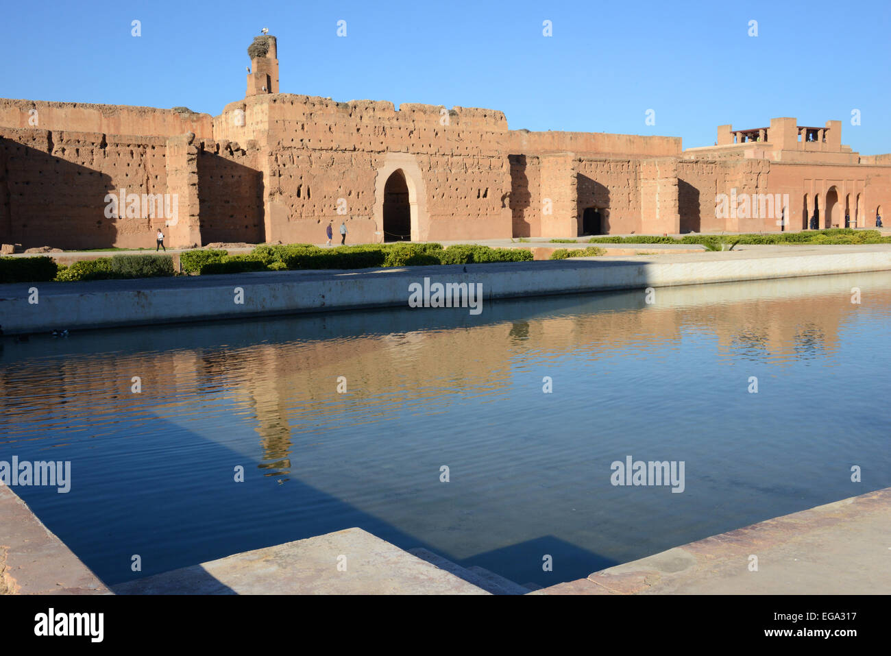 Badi palace gardens morocco hi-res stock photography and images - Alamy