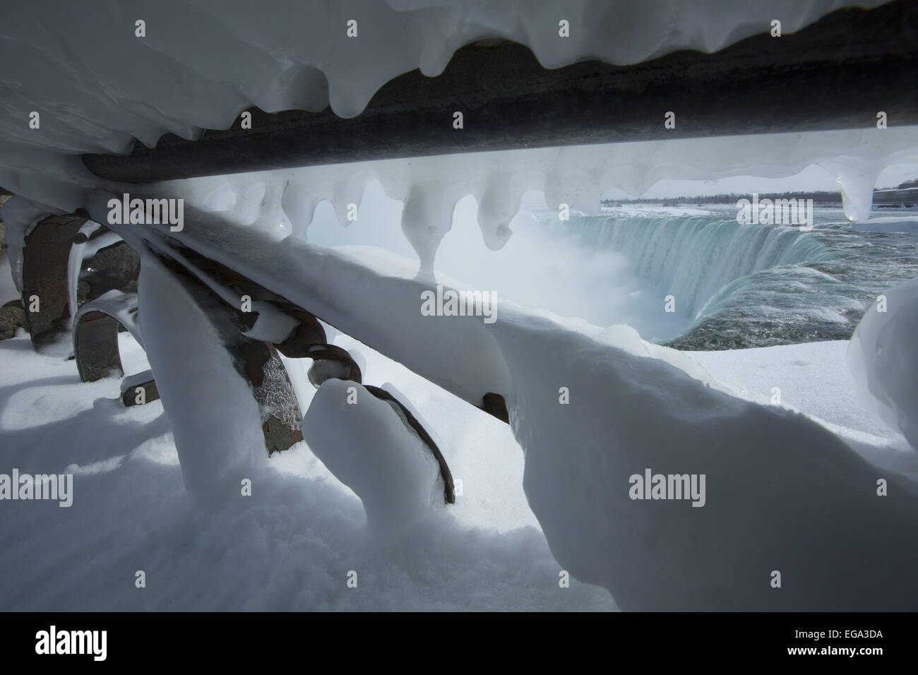 Water flows over ice hi-res stock photography and images - Alamy