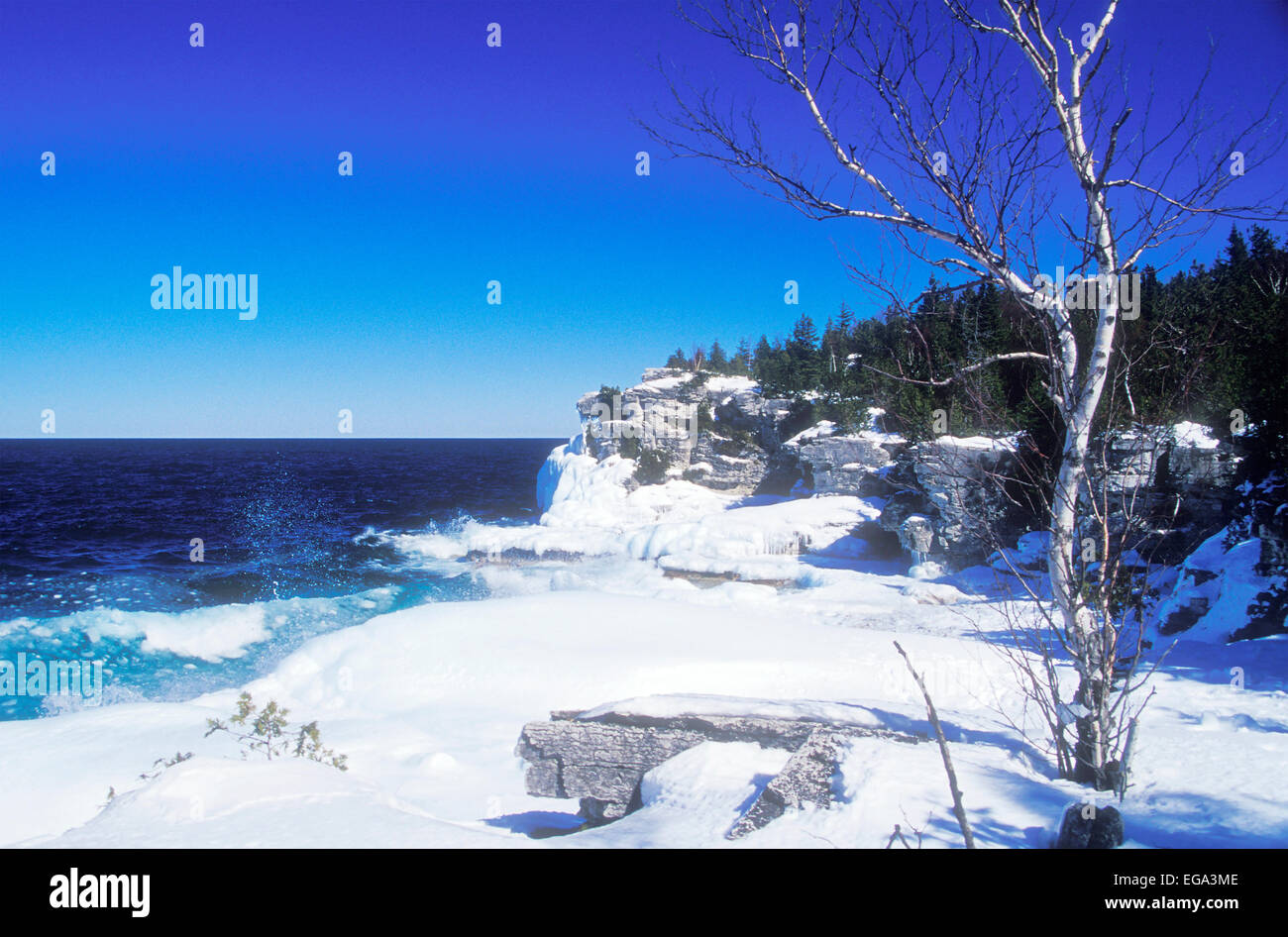 Tobermory Ontario Canada. Bruce Peninsula National Park on Georgian Bay ...
