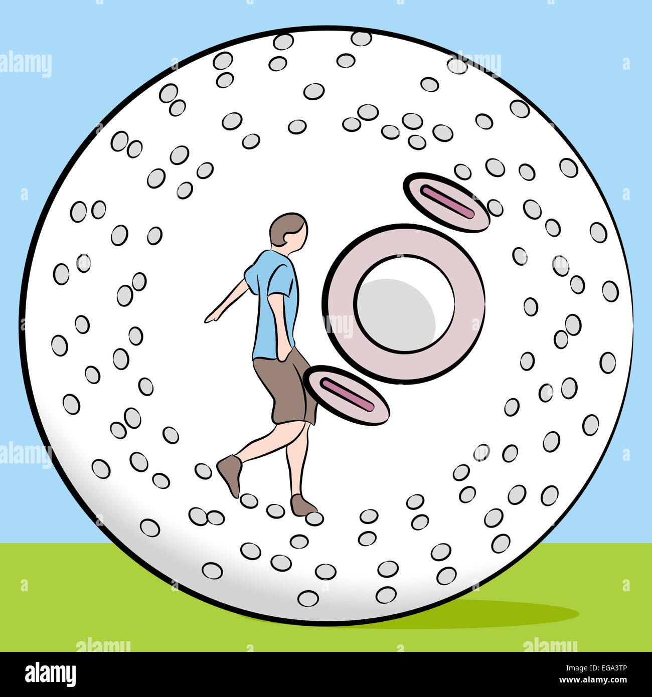 Rolling inside ball hi-res stock photography and images - Alamy