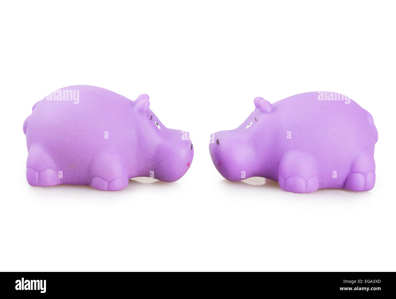 toy hippo isolated rubber hippopotamus animal Stock Photo - Alamy