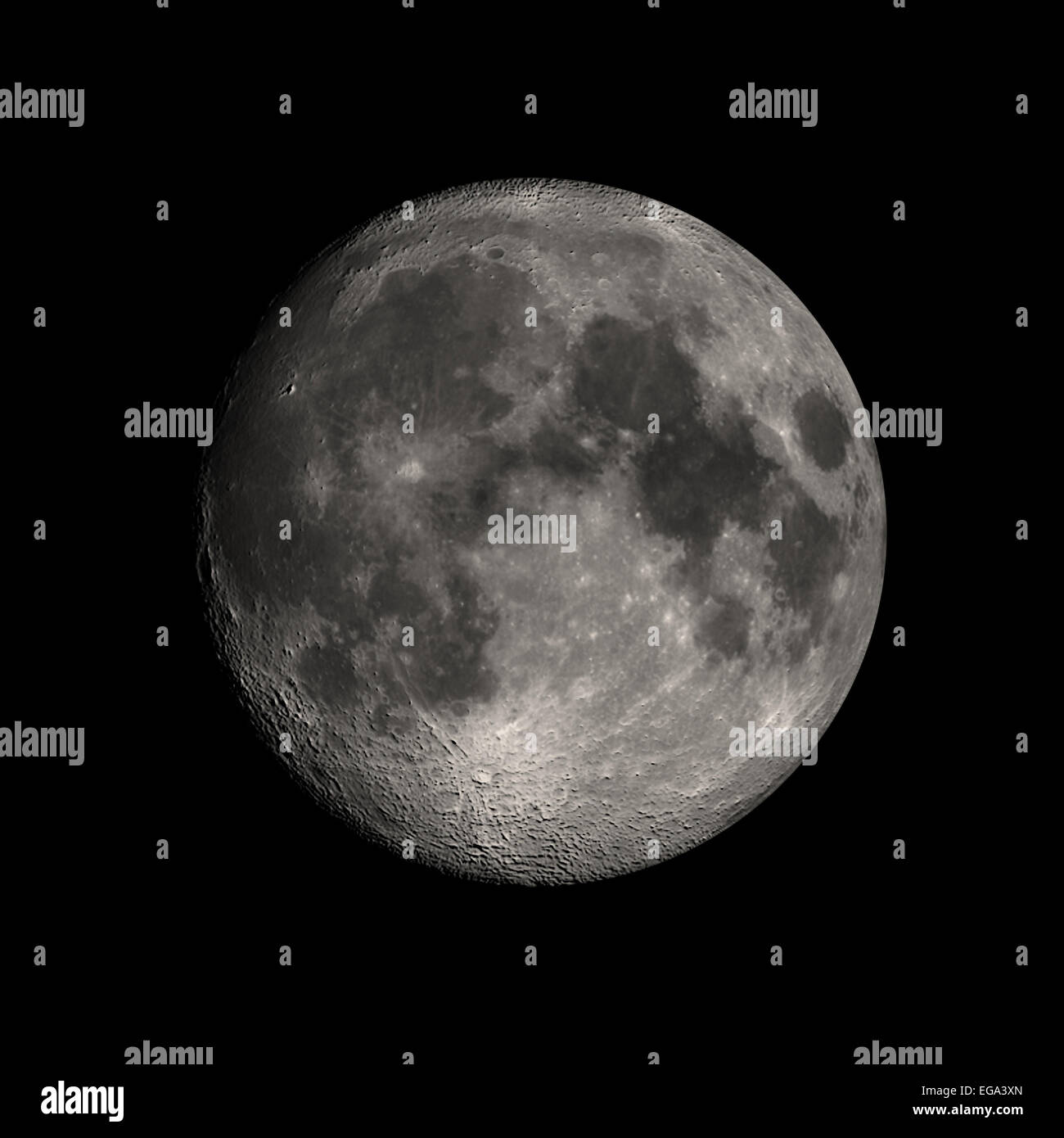 Moon, isolated over black Stock Photo - Alamy