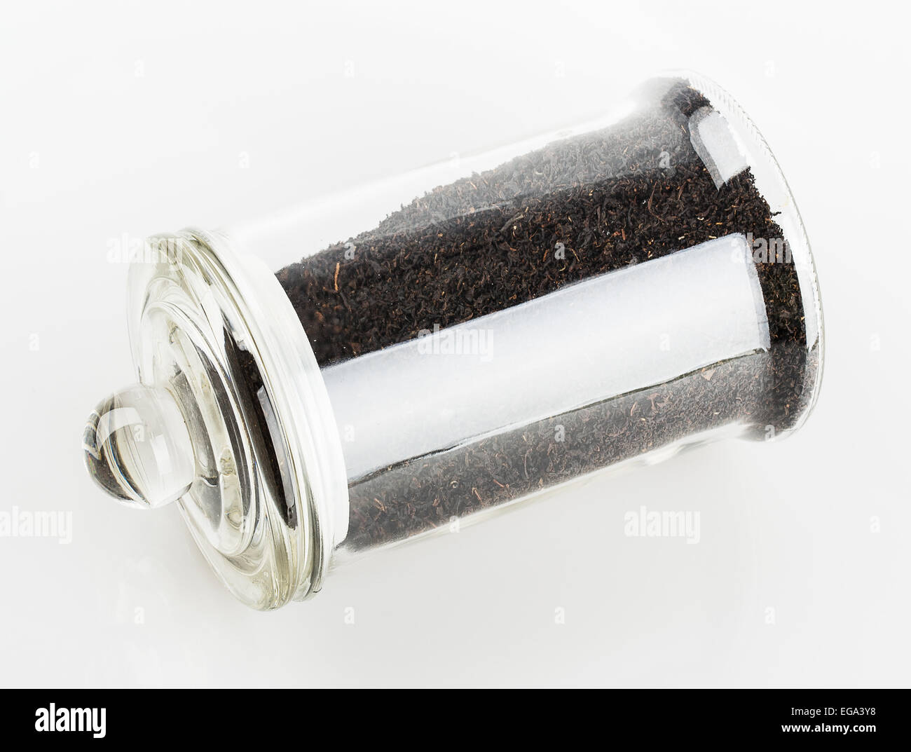 tea jar glass white isolated background chinese Stock Photo - Alamy