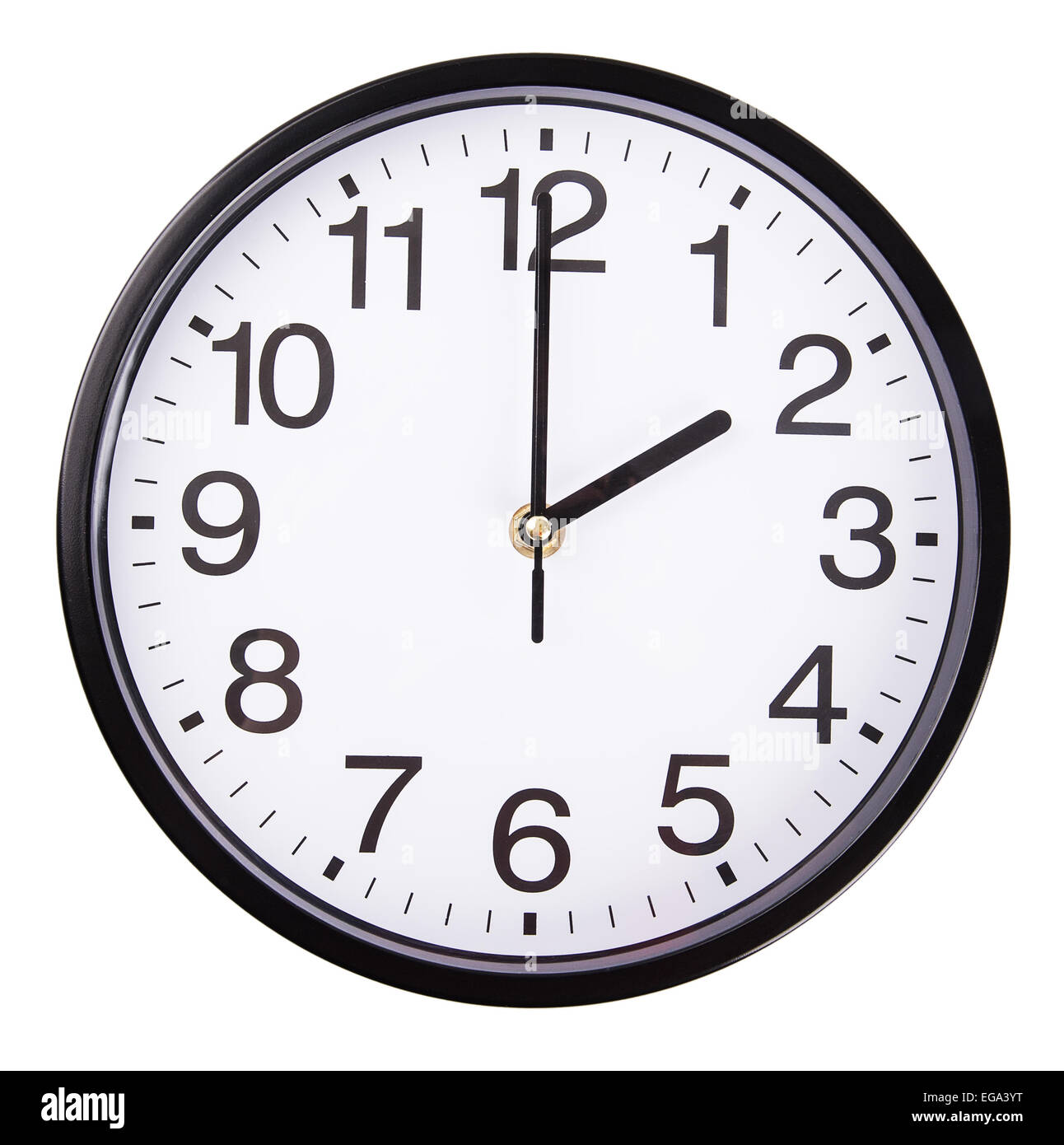 clock Isolated on white background Stock Photo - Alamy