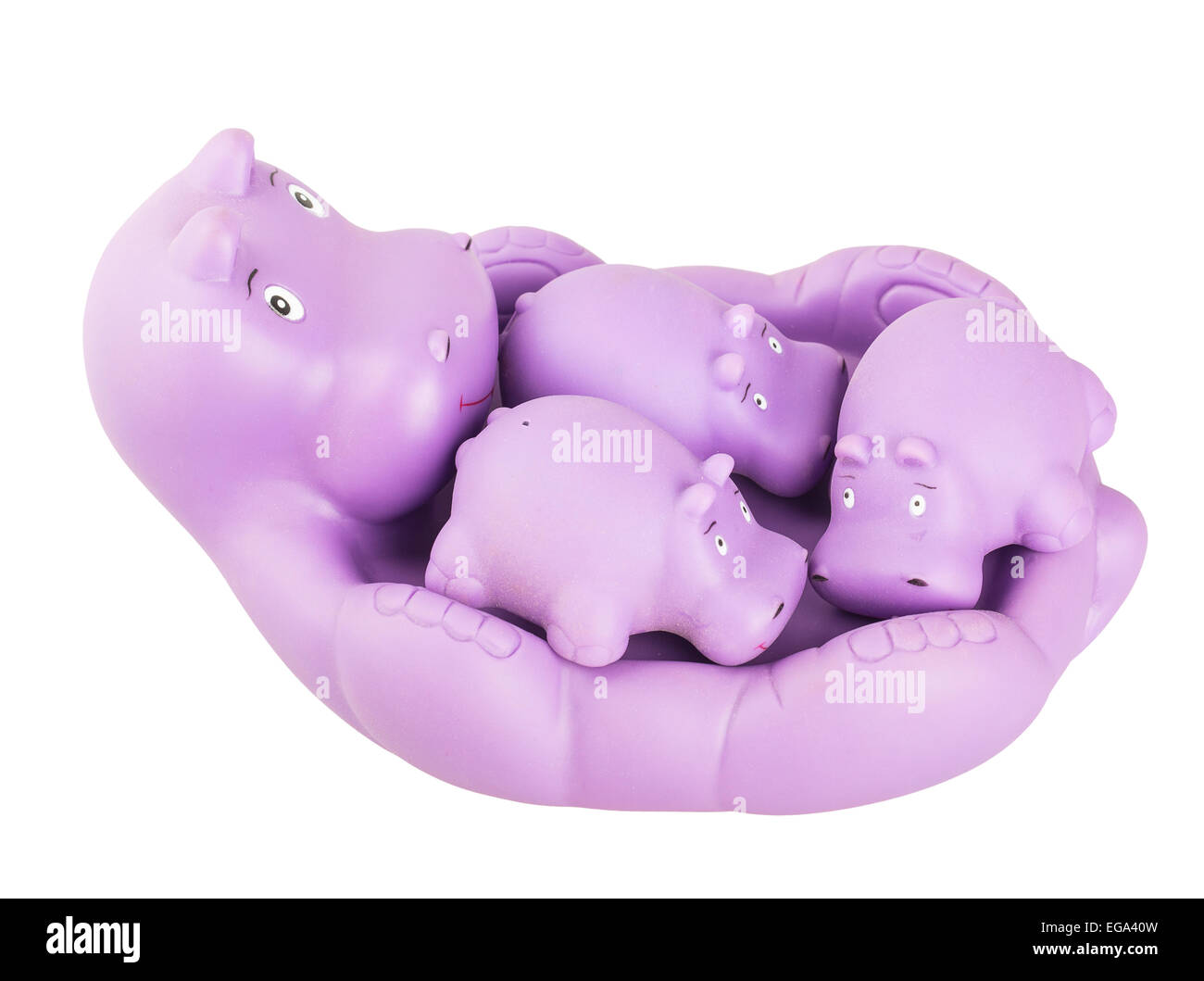 toy hippo isolated rubber hippopotamus animal Stock Photo - Alamy