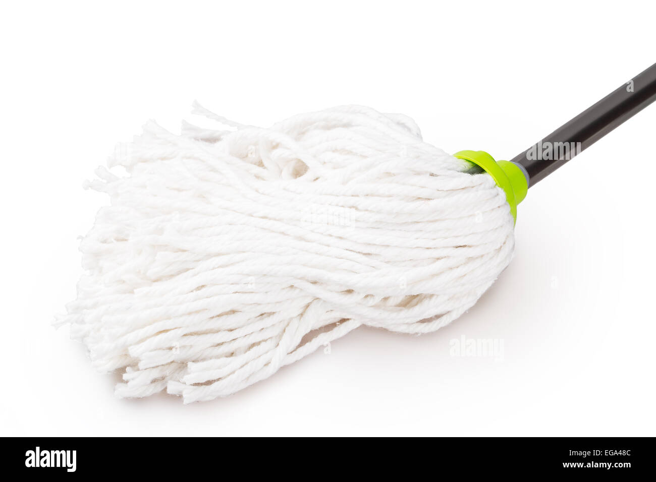 mop white isolated floor cleaning background housework Stock Photo - Alamy