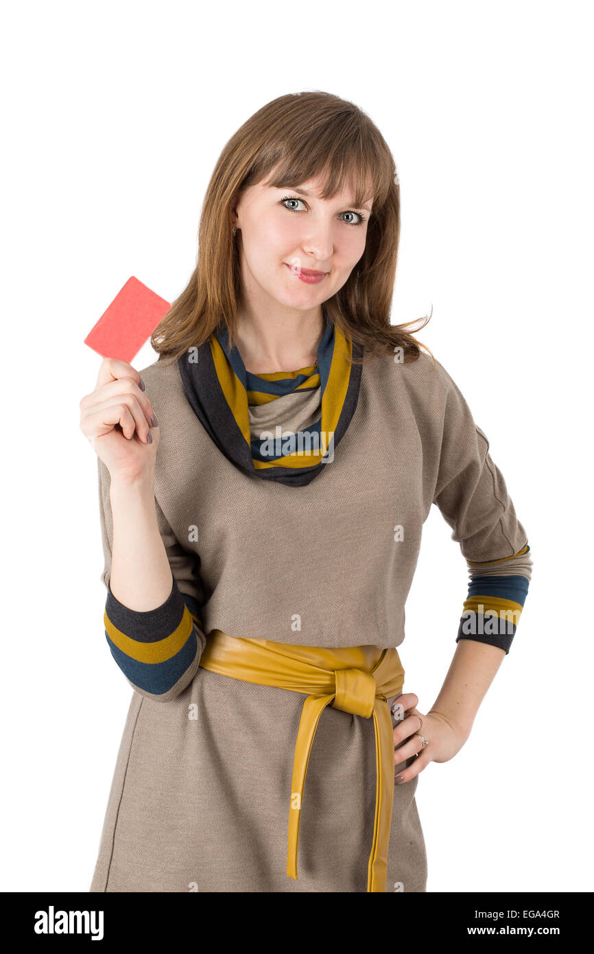 woman card Isolated on white background Stock Photo - Alamy