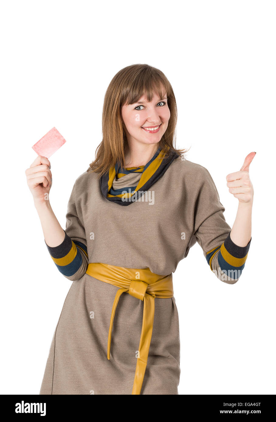 woman card Isolated on white background Stock Photo - Alamy