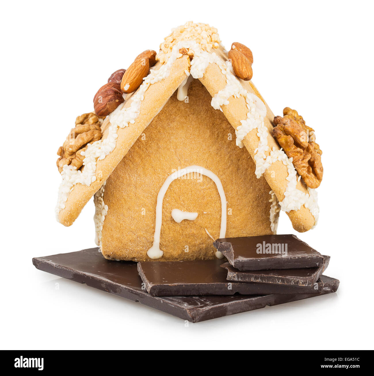 cookie house Isolated on white background Stock Photo - Alamy