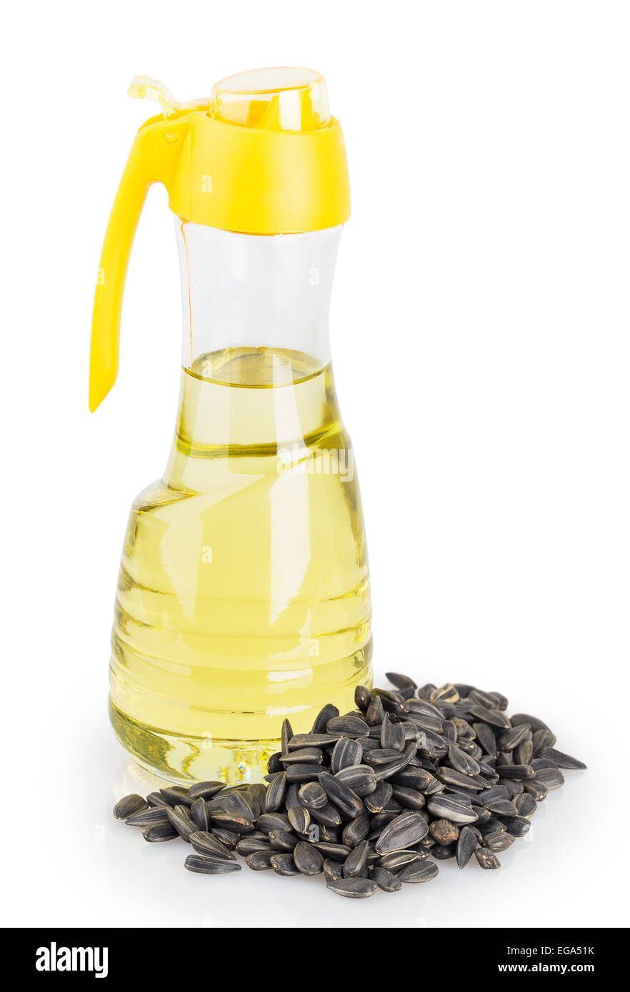 sunflower Oil isolated Stock Photo - Alamy