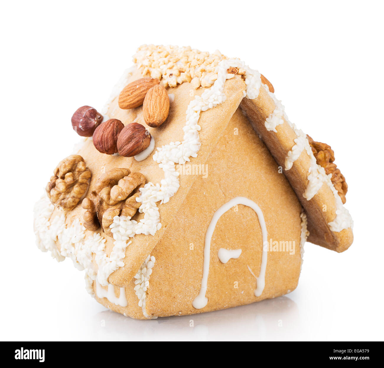 cookie house Isolated on white background Stock Photo - Alamy