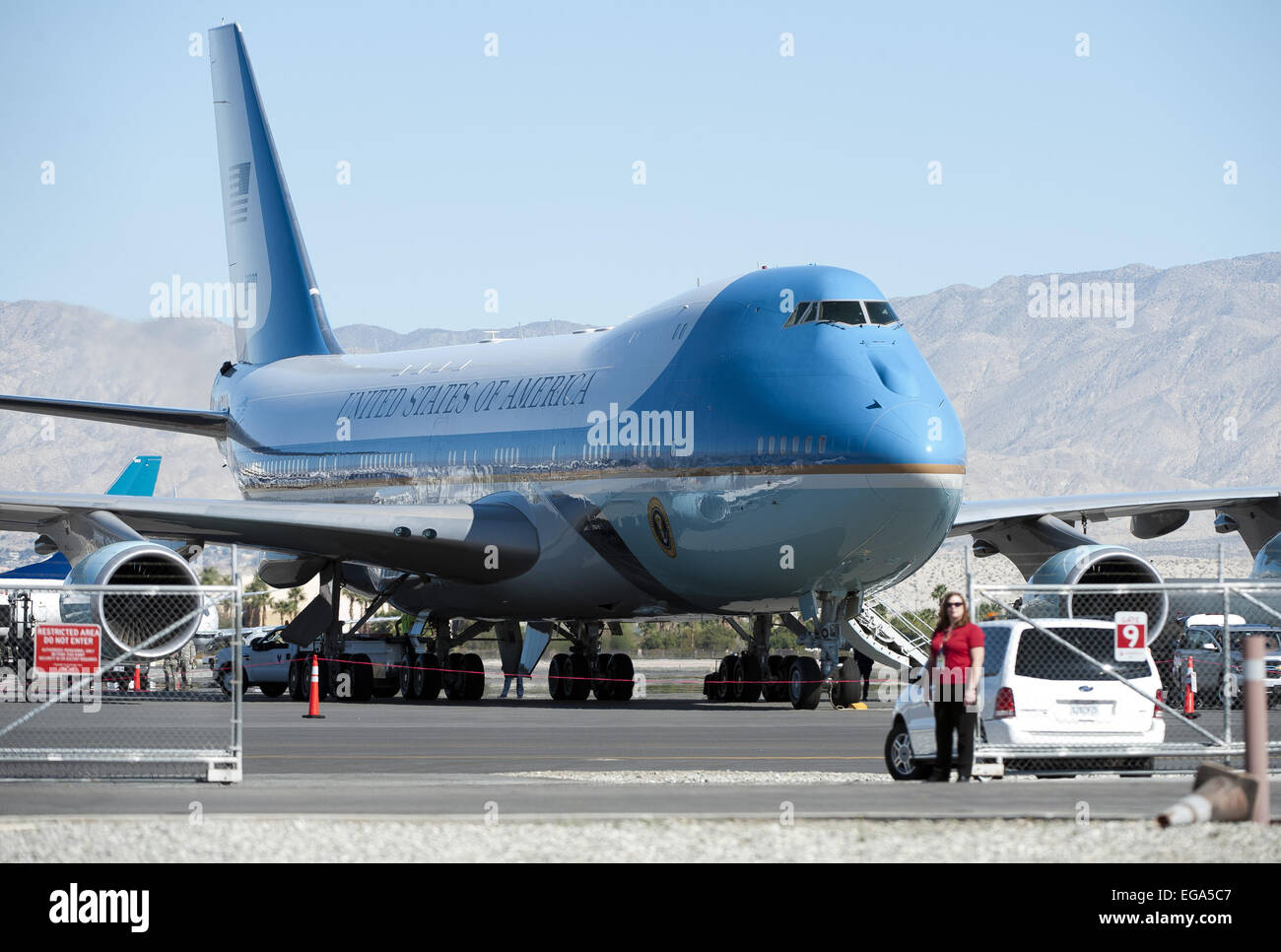 Palm Springs, California, USA. 14th Feb, 2015. President Obama arrived ...