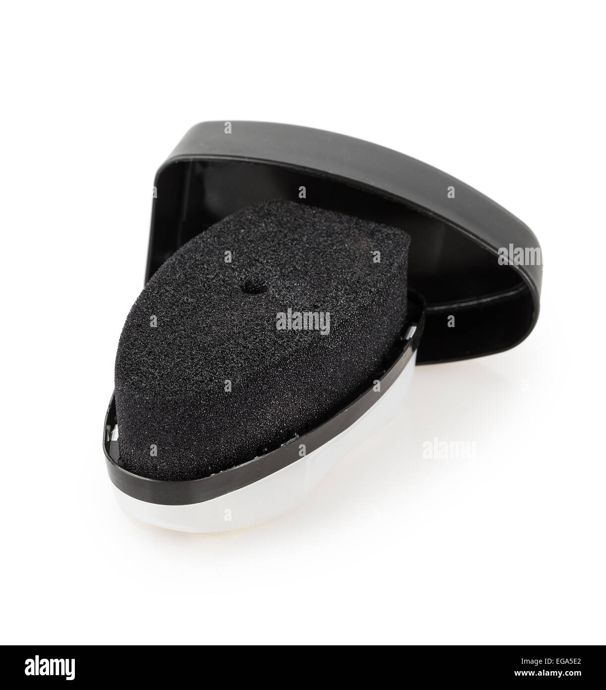 shoes, sponge Isolated on white background Stock Photo - Alamy