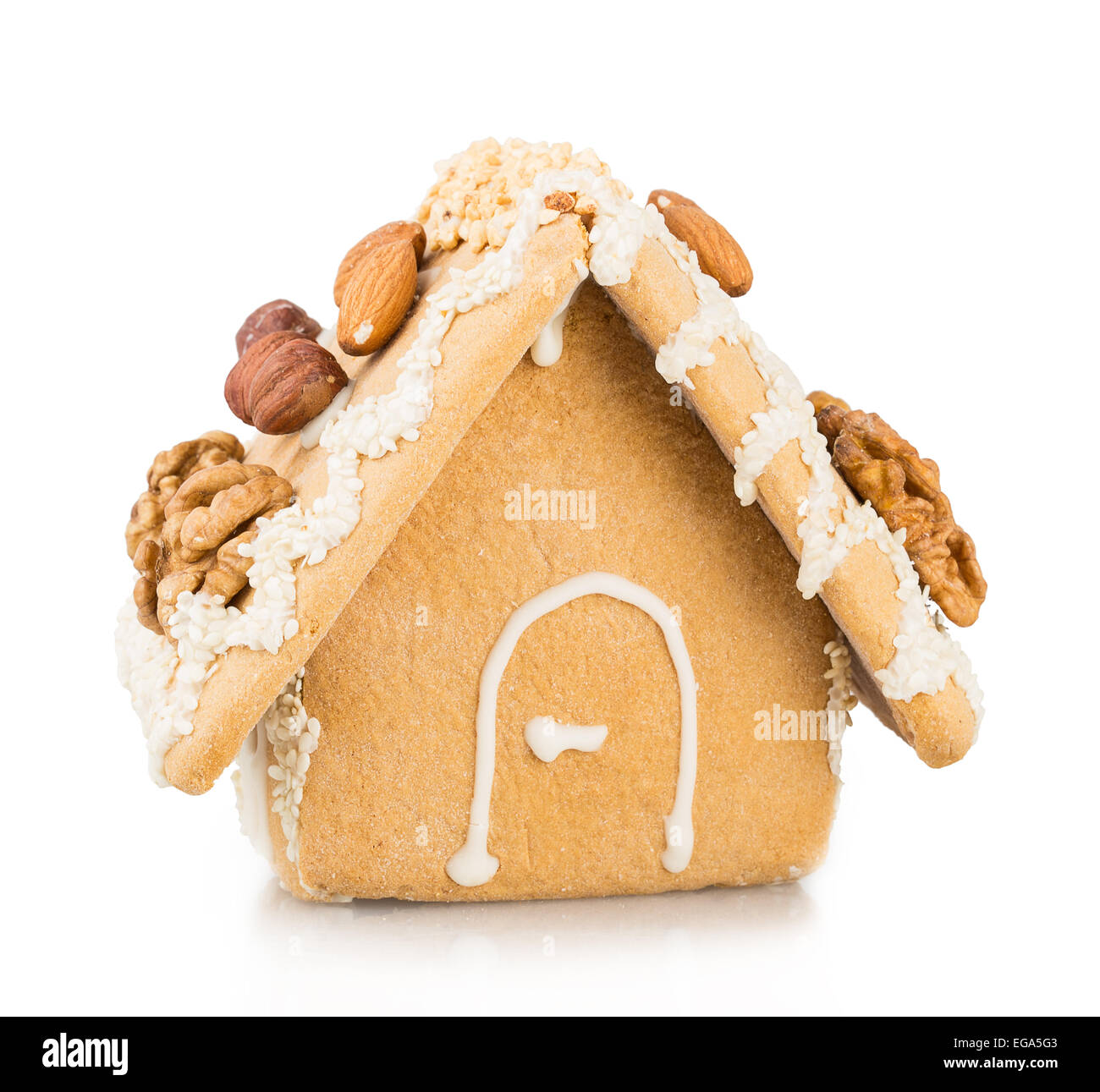 cookie house Isolated on white background Stock Photo - Alamy