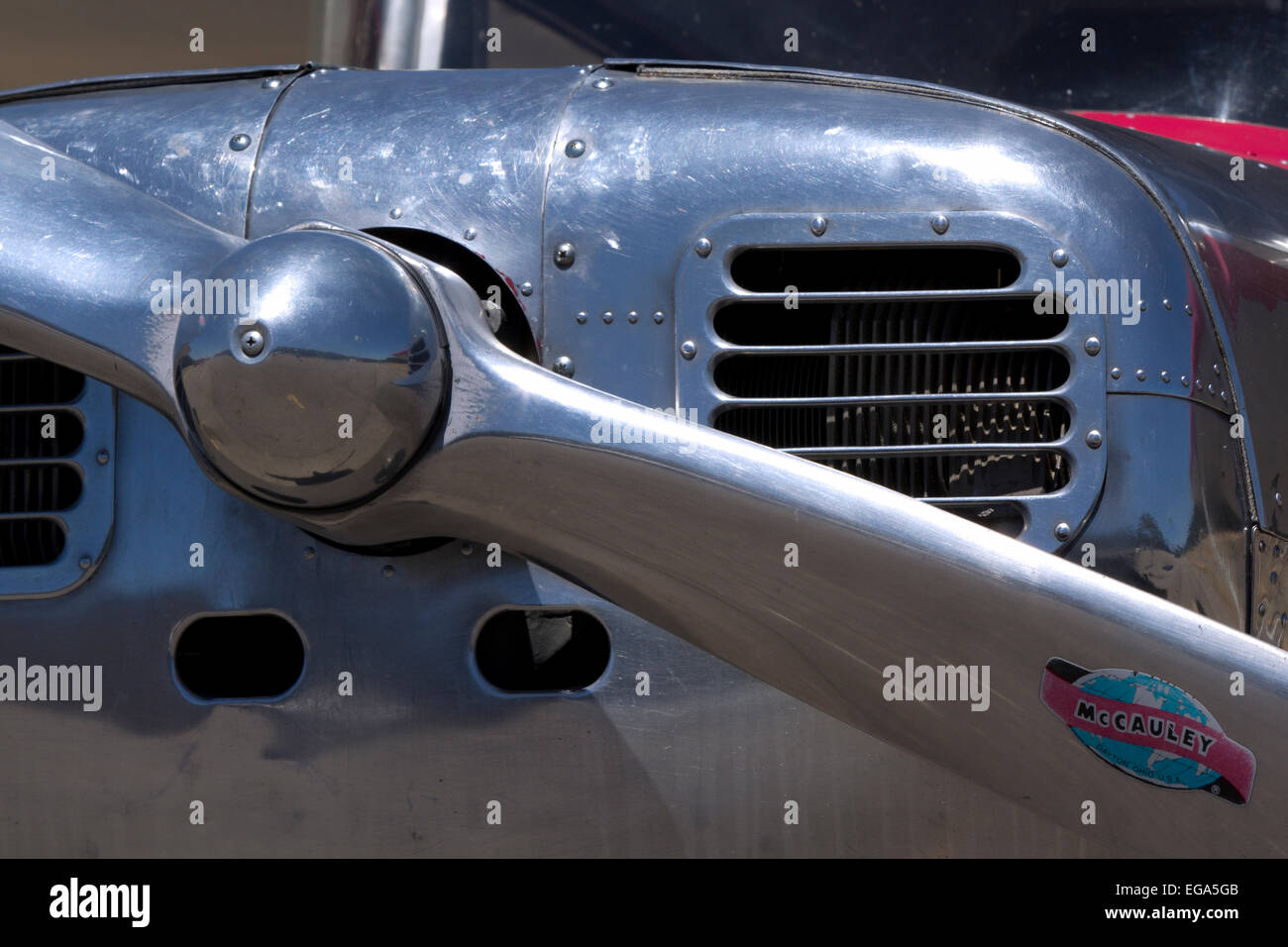 Cowling and propeller of a Cessna 140 Stock Photo - Alamy