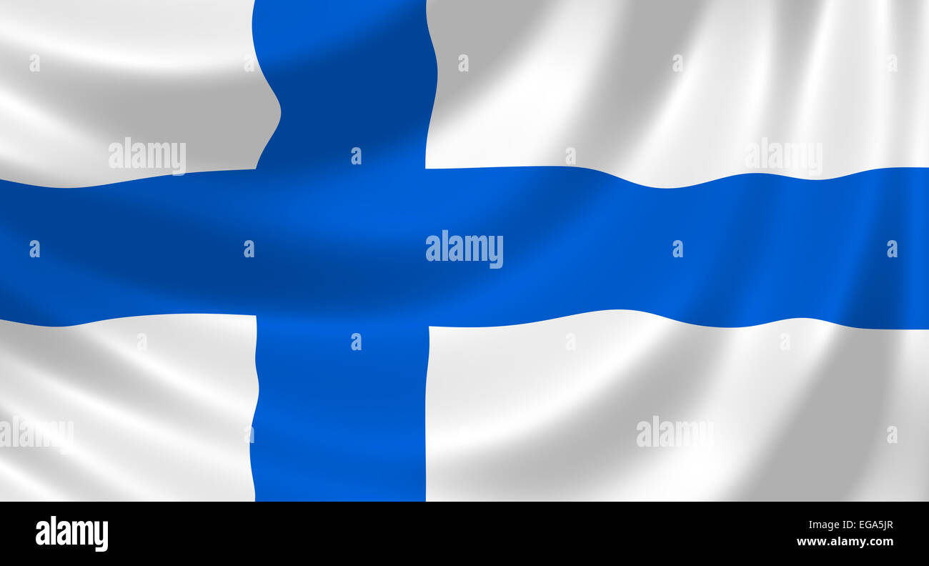 White finland flag hi-res stock photography and images - Alamy