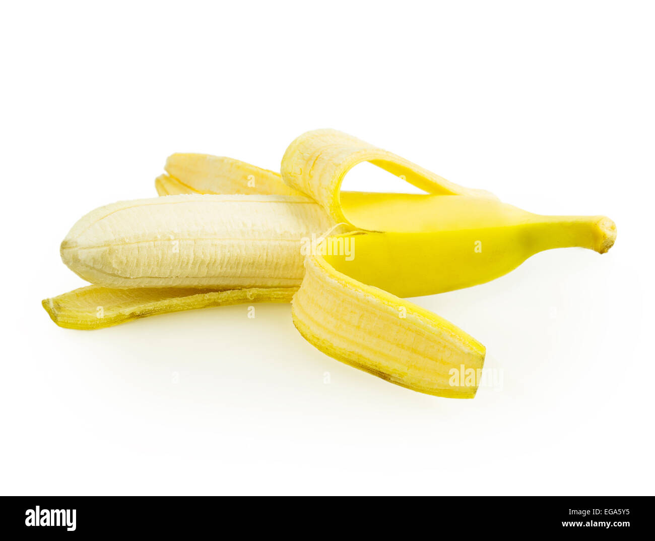 banana slices slice white isolated sliced Stock Photo - Alamy