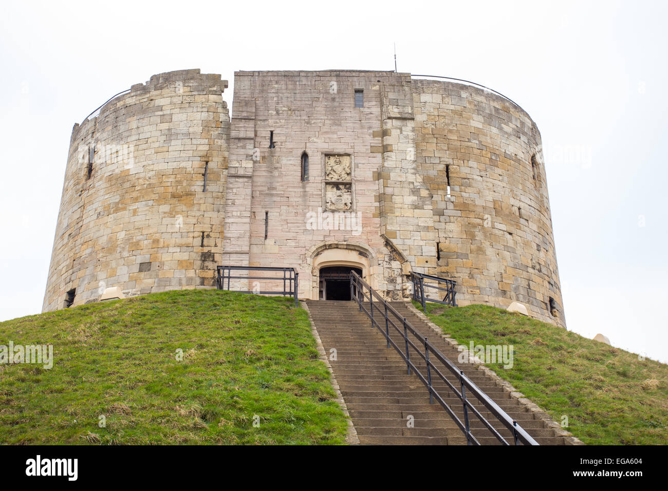 Clifford's Tower, the inner keep and all that remains of the original ...