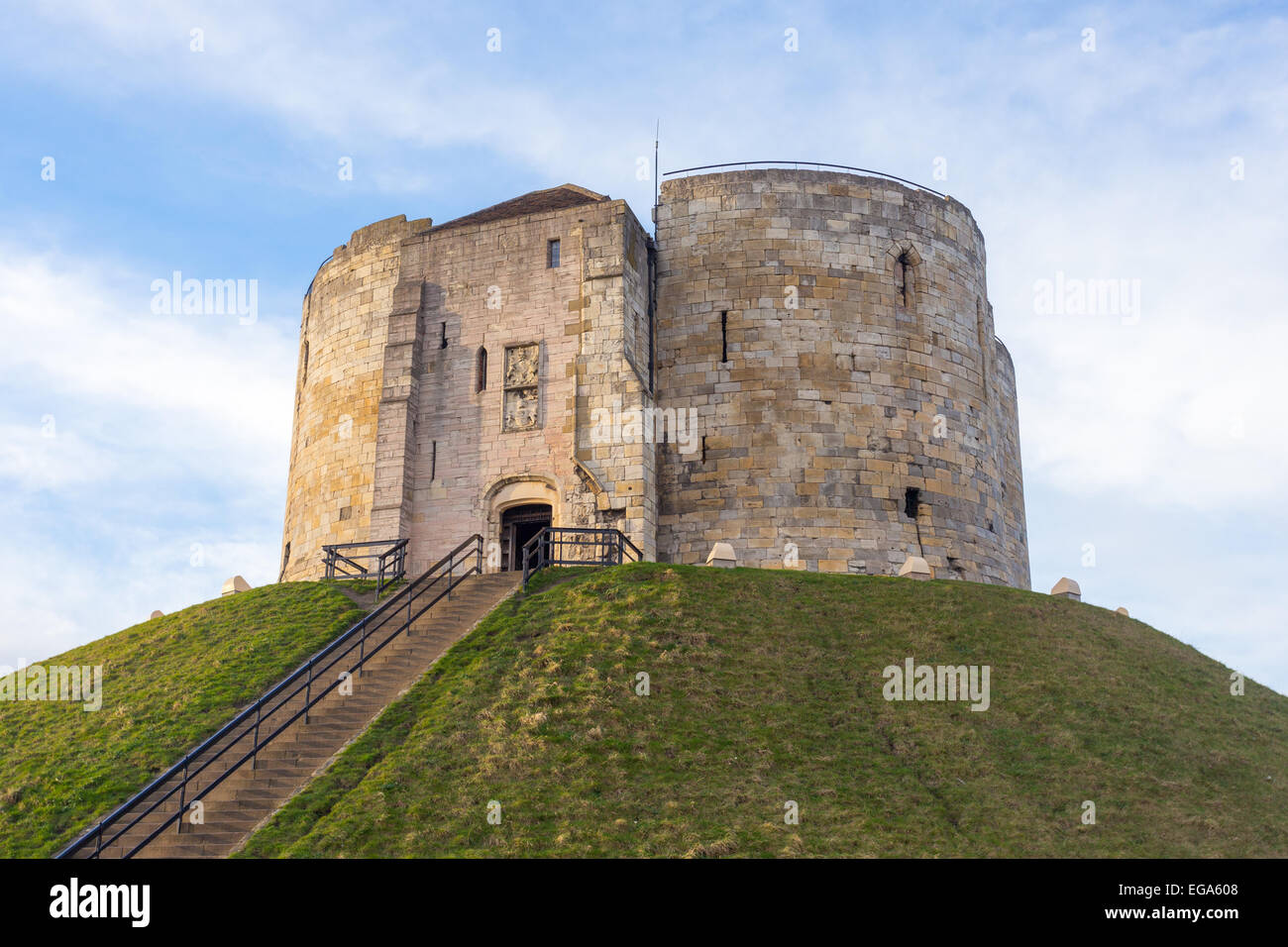 Clifford's Tower, the inner keep and all that remains of the original ...