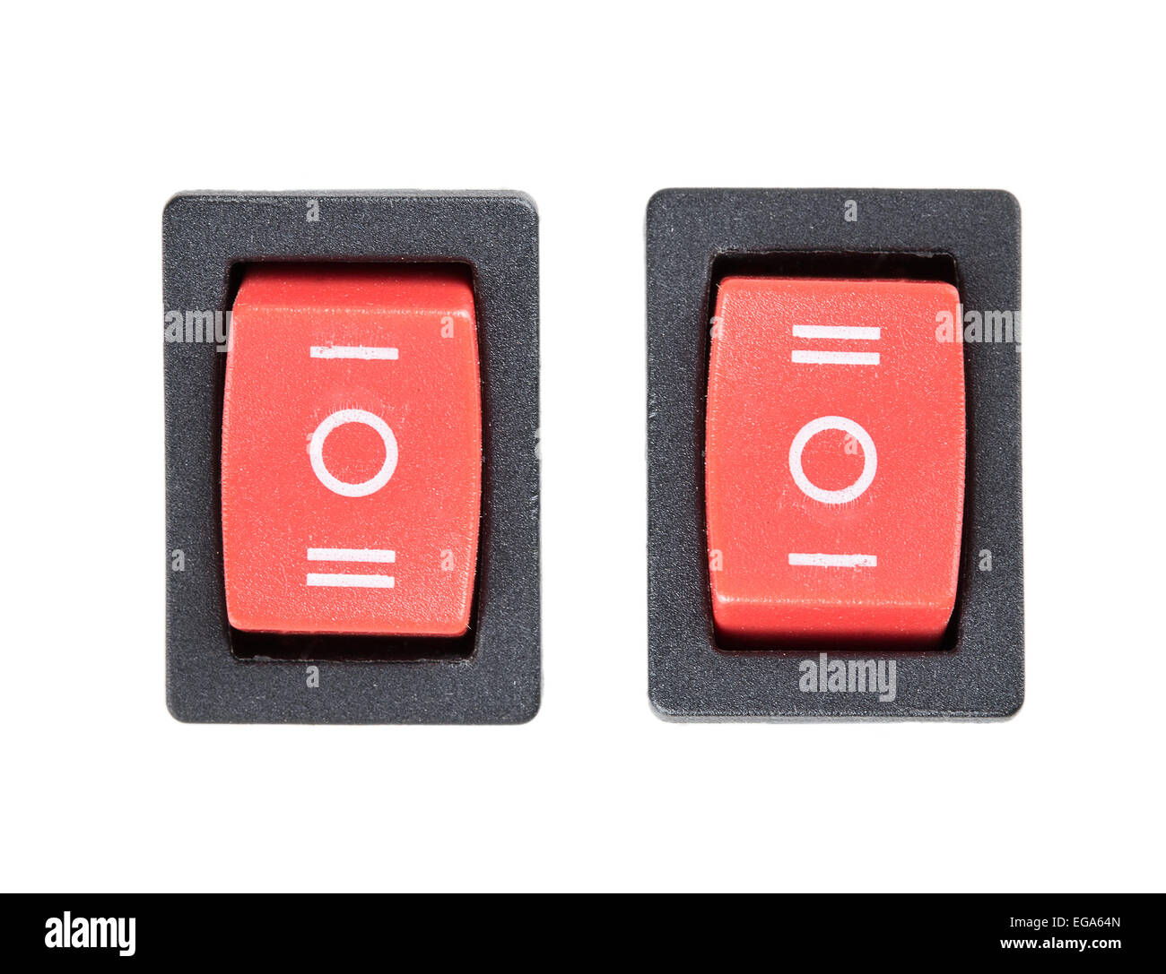 switch light off power white toggle button control Stock Photo - Alamy