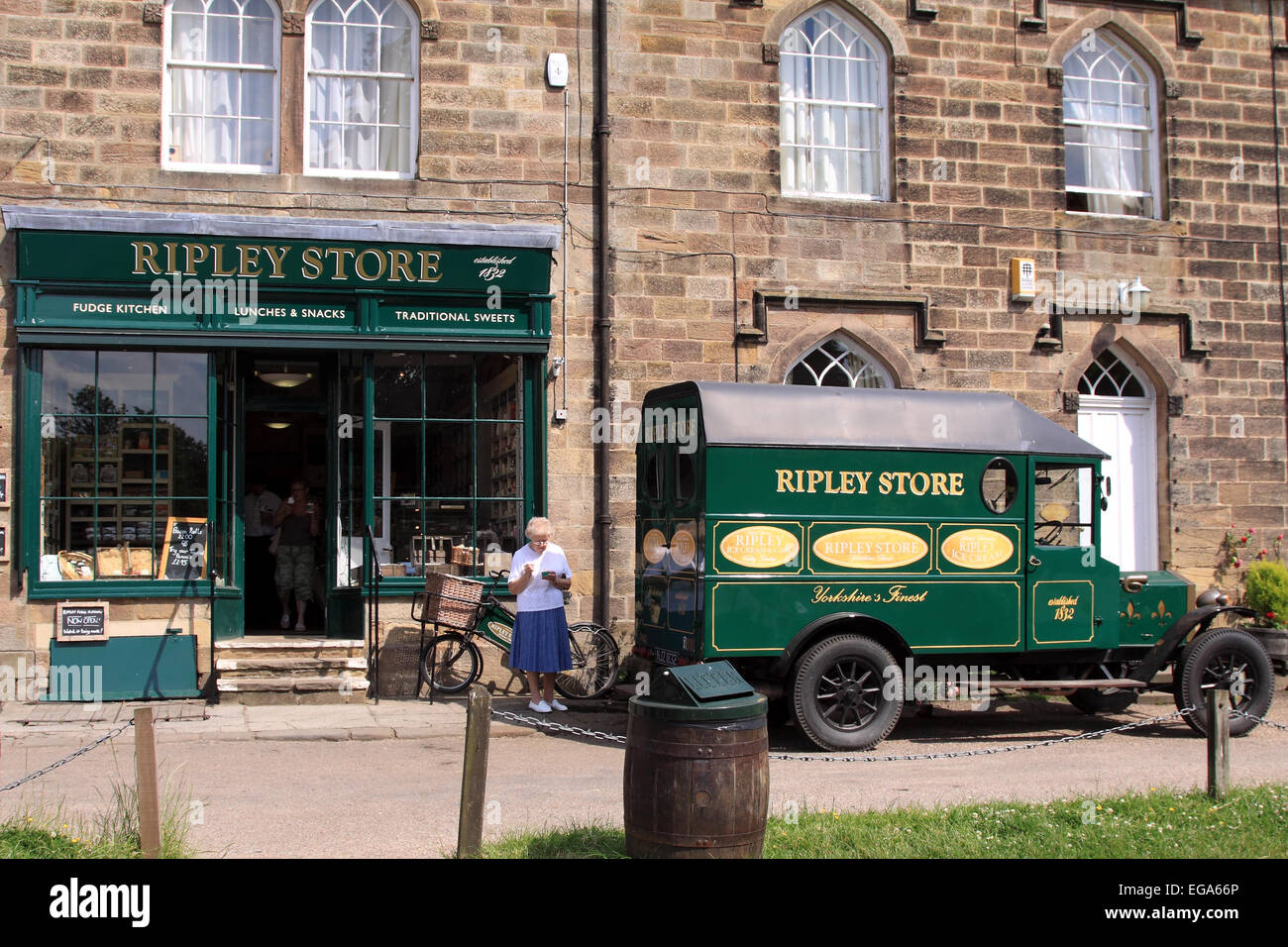 Charming traditional stone-built village shop in Ripley with old ...