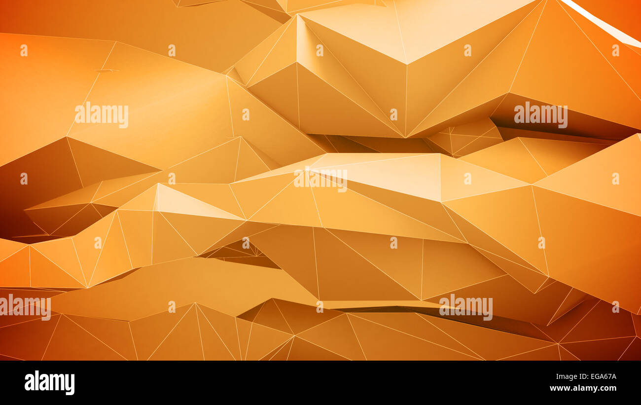 Abstract geometric shapes background. Orange Colors Stock Photo - Alamy
