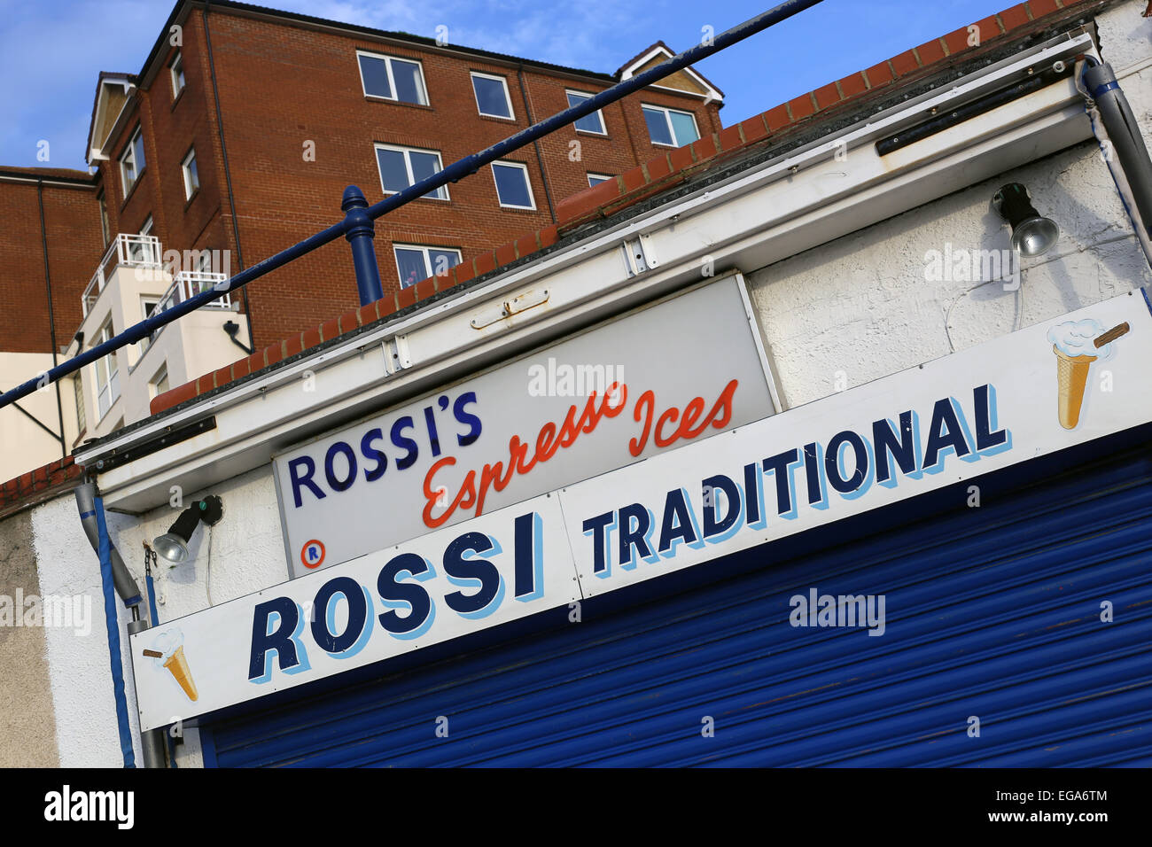 Rossi ice cream sign hi-res stock photography and images - Alamy