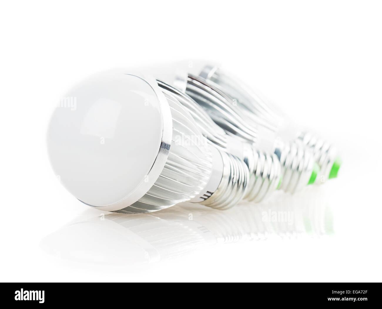 led bulb light lamp energy lights isolated white Stock Photo - Alamy
