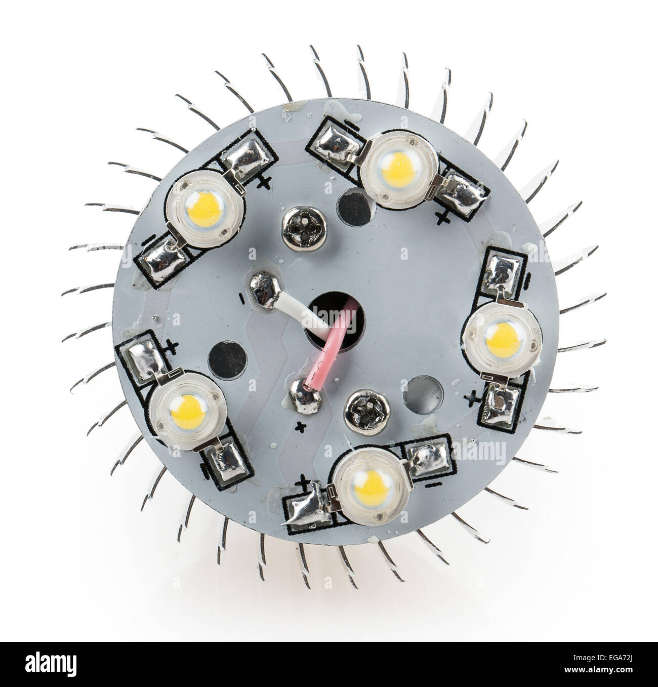 led bulb light lamp energy lights isolated white Stock Photo - Alamy