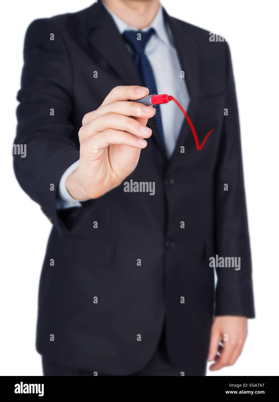 man suit marker Isolated on white background Stock Photo - Alamy