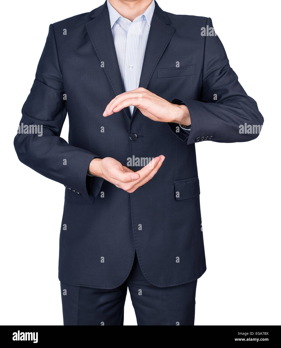 man suit hands isolated on white background Stock Photo - Alamy