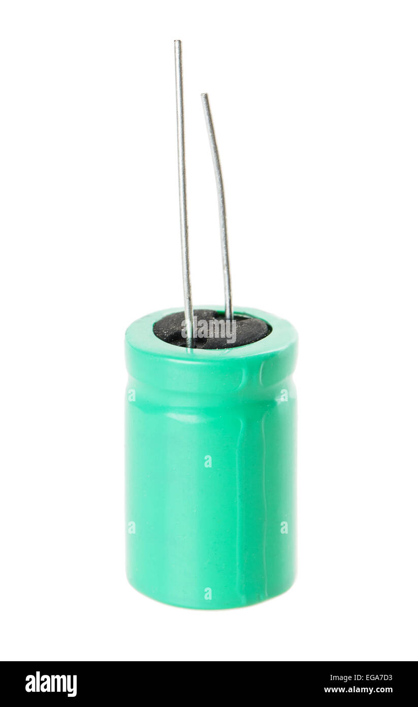 capacitor Isolated on white background Stock Photo - Alamy